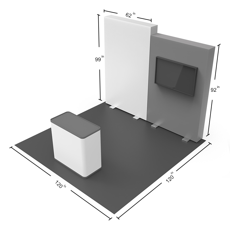 Cutting-Edge 10x10 360° Backlit Display | Trade Show Illuminate