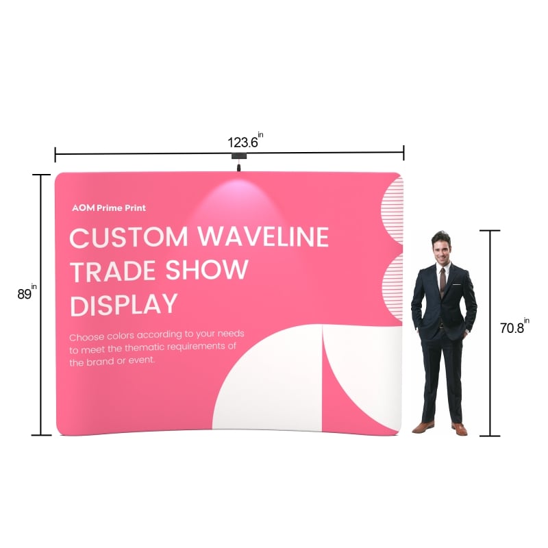 Custom 10x10 Waveline Trade Show Booth | Durable & Versatile