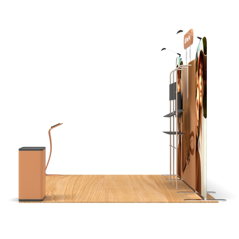 10x20 Trade Show Booths | Waveline Pop-Up Displays-AOM Displays