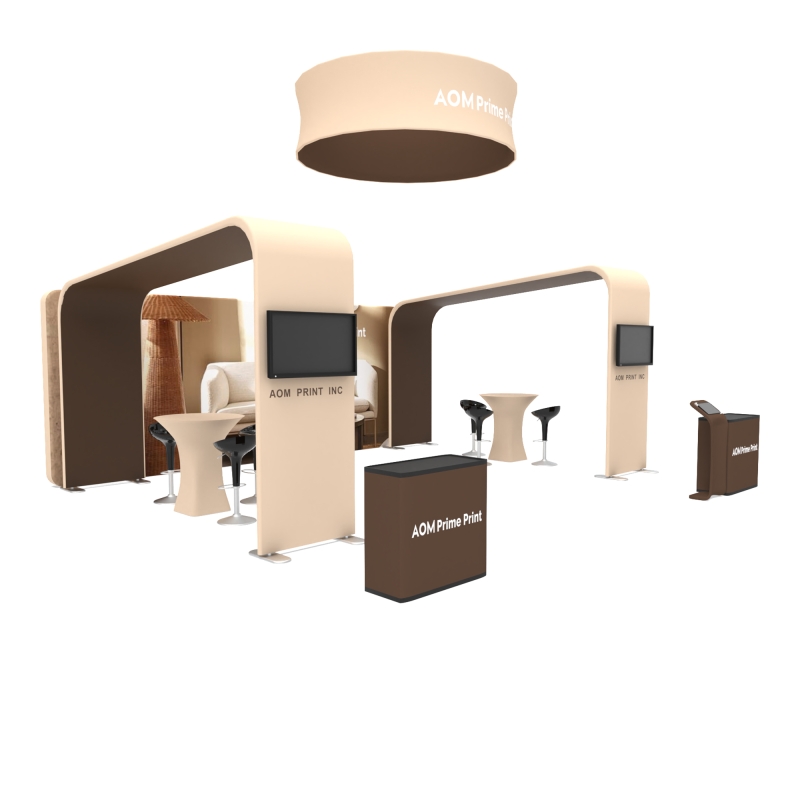 Striking 20x20 360° Backlit Exhibits | Virtual Tour