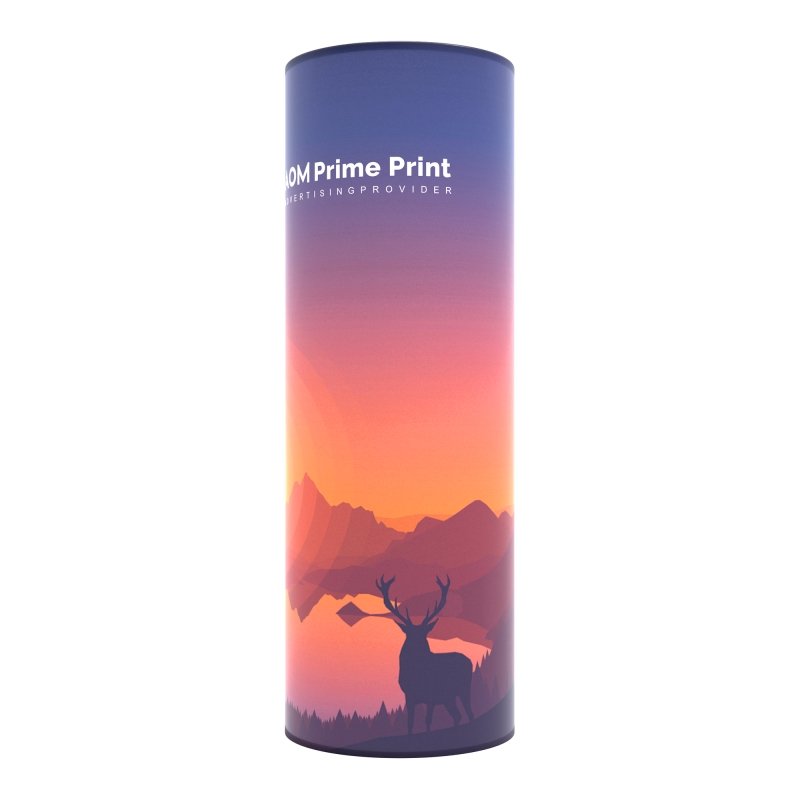 Custom LED Trade Show Display Backlit Tower - Cylindrical Fabric Tube ...