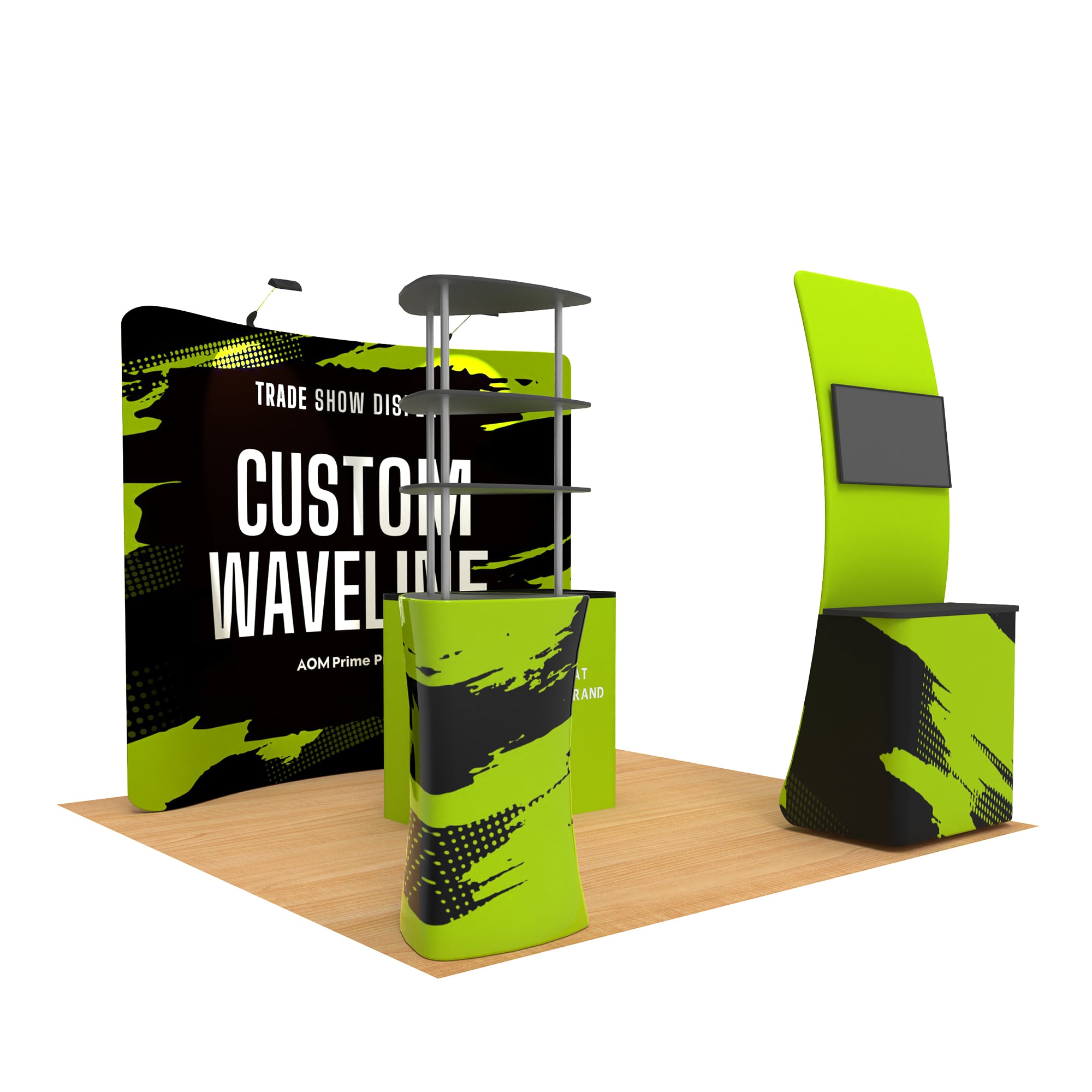 Refined 10x10 Waveline Displays | Instant Quote